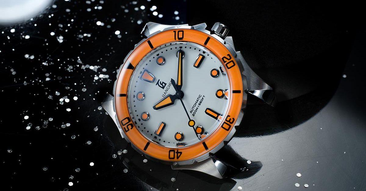 New friend debut JH04 series Xuanwu diving watch sample display ...