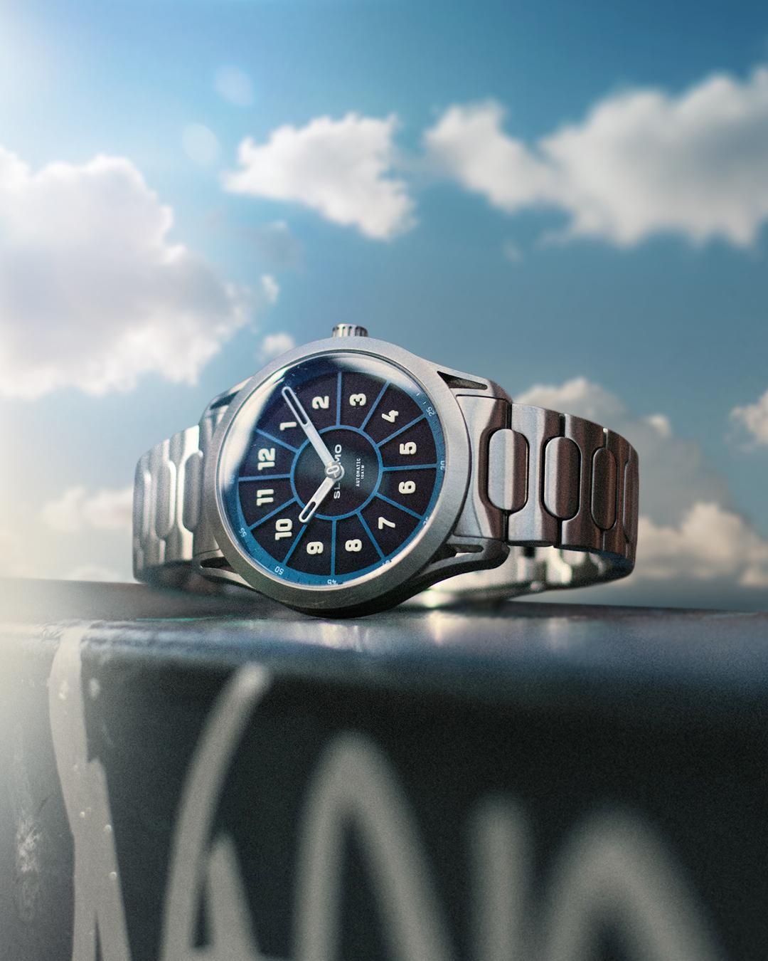 The SLOMO Glance in brown, blue, and green. | WatchCrunch