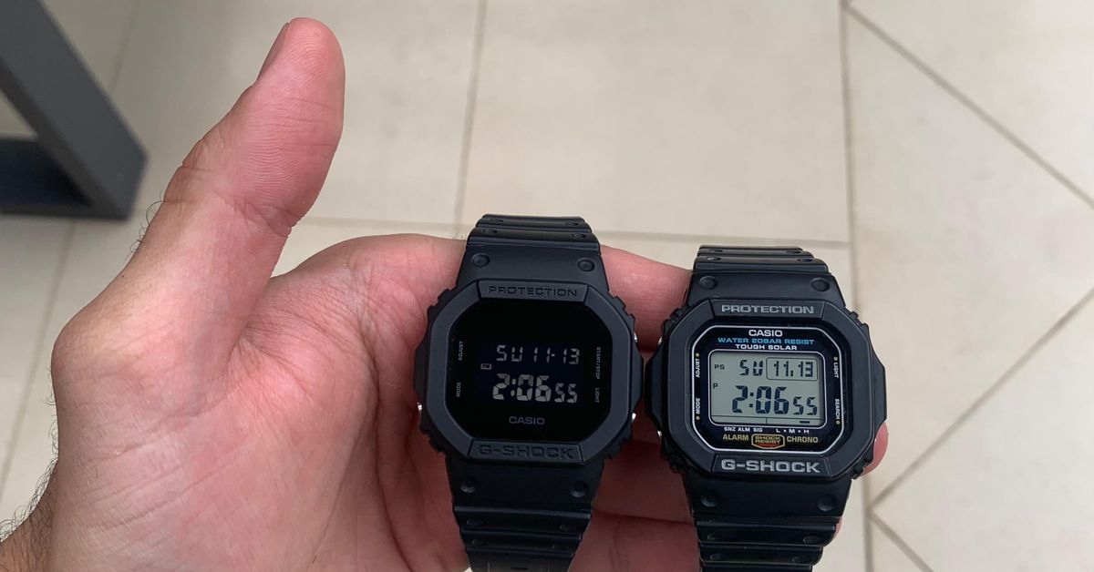 GShock Legibility - negative vs positive LCD | WatchCrunch