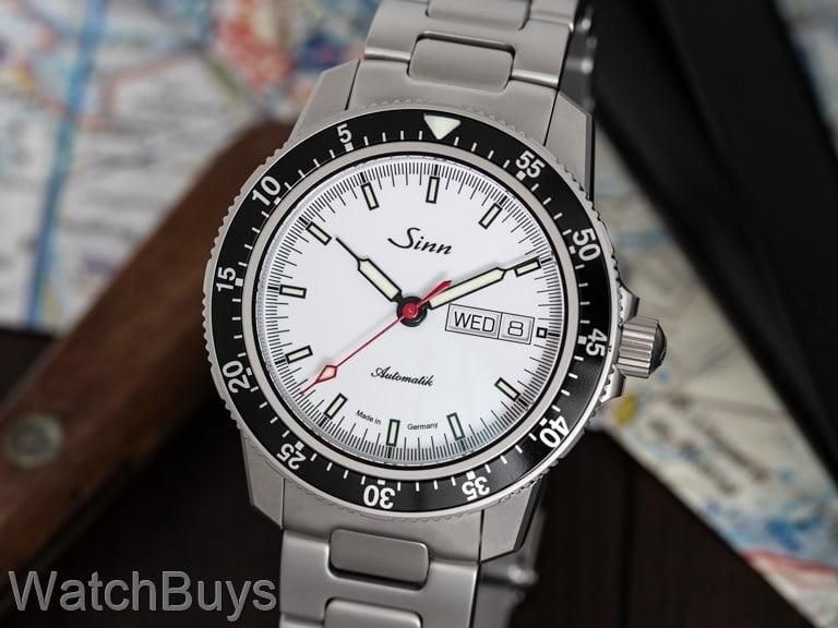 Sinn 104 Matte RS White Limited Edition on H-Link Bracelet | WatchCrunch