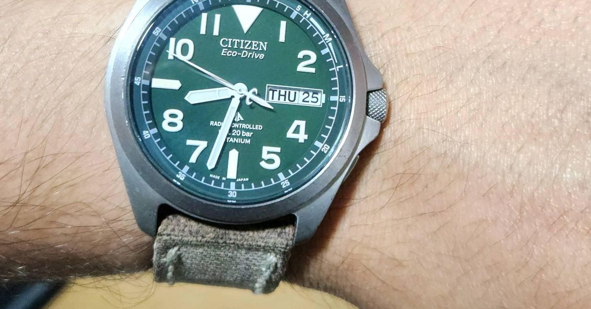 Citizen Eco-Drive promaster land titanium radio controlled | WatchCrunch