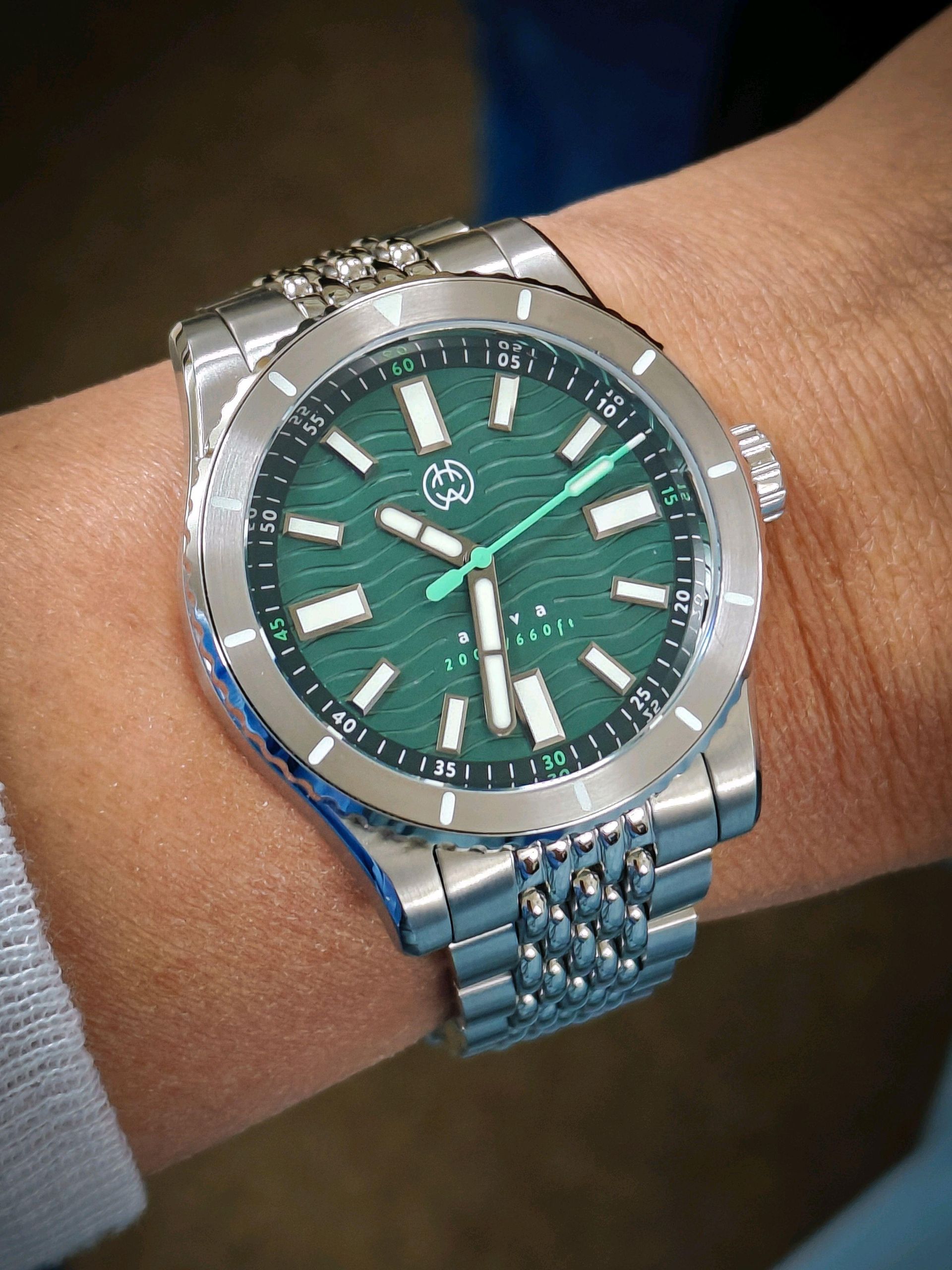 Rubber strap on Henry Archer diver ⌚ | WatchCrunch